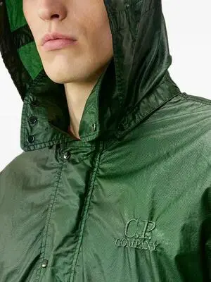 C.P. COMPANY Goggle-detail Logo-embroidered Jacket