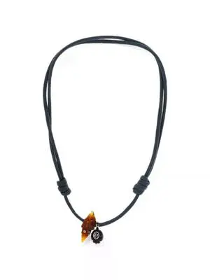 DEZSO Agate Shell Pendant Necklace - Pink