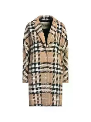 Herno Plaid Pattern Single-breasted Coat - Neutrals