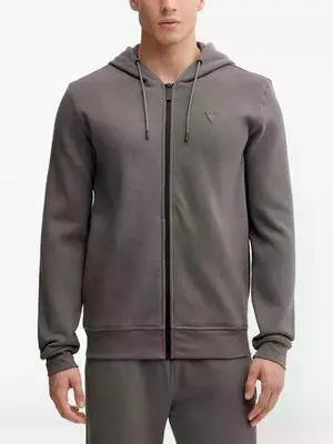 Guess Aldwin Logo-patch Zip-up Hoodie