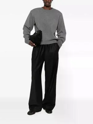 RÓHE Ribbed-trim Fine Knit Crew Neck Sweater