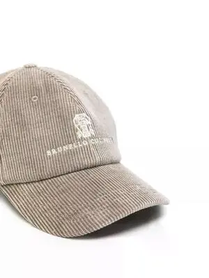 Brunello Cucinelli Corduroy Baseball Cap - Neutrals