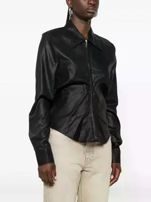 Our Legacy Slim Zip Shirt - Neutrals