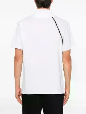 Alexander McQueen Harness-detail Polo Shirt - White