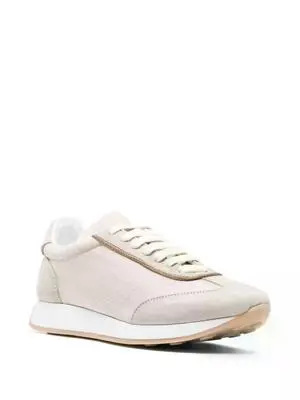 Fabiana Filippi Panelled Sneakers With Bead Trim