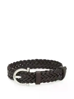 FERRAGAMO Woven Bracelet With Gancini Clasp
