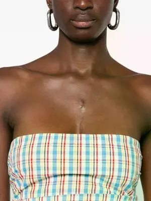 Faithfull The Brand Isole Checkered Bandeau Top