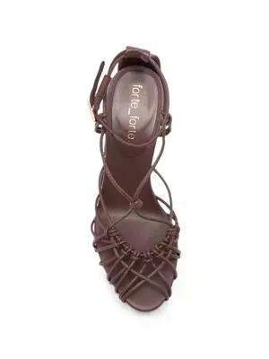 FORTE_FORTE Knotted Buckle-fastening Stiletto Sandals