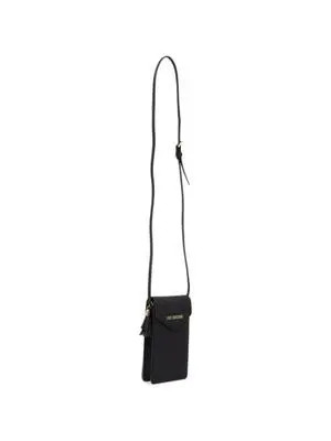 Moschino Logo-plaque Tassel Phone Bag - Black