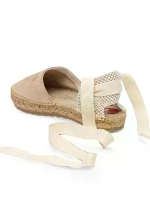 Moschino Logo-debossed Lace-up Espadrilles