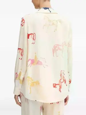 Stine Goya Horse Print Long-sleeve Shirt