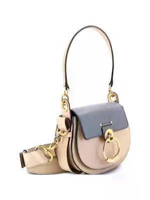 Chloé Tess Bag Leather Small Shoulder Bag - Neutrals