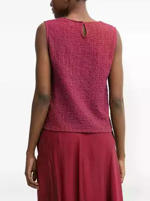 PEDRO DEL HIERRO Textured Sleeveless Top