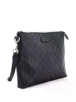 Gucci Signature Soft Wristlet Clutch Bag