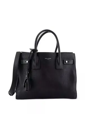 Saint Laurent Sac De Jour Souple Leather Baby Satchel - Black
