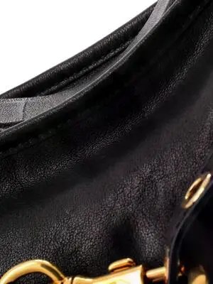 Miu Miu Leather Hobo Bag - Black