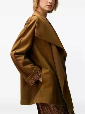 RETORI Retrore Shawl Collar Printed Lining Jacket