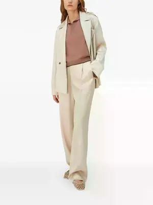 RETORI Retro Heritage Wide-leg Silk Trousers