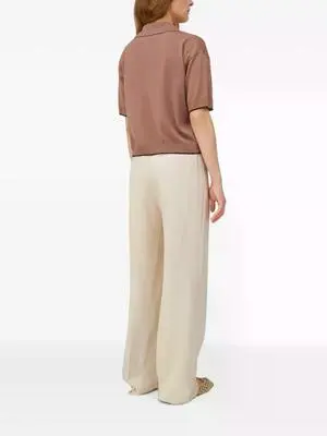 RETORI Retro Heritage Wide-leg Silk Trousers