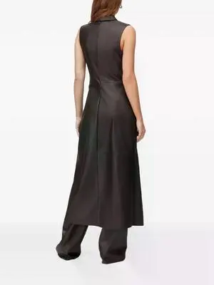 RETORI Retro Manogsteen Leather Maxi Dress