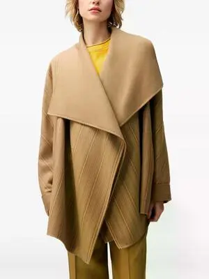 RETORI Striped Shawl-collar Wool Jacket