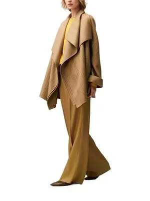 RETORI Retro Striped Shawl Collar Wool Jacket