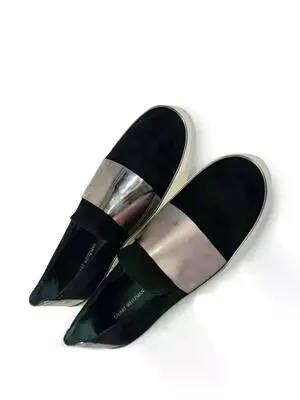 STUART WEITZMAN Metallic Panel Slip-on Sneakers