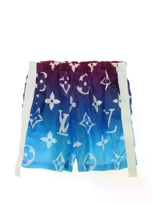 LOUIS VUITTON 2000s Monogram Sunset Shorts - Blue