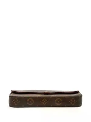 LOUIS VUITTON Monogram Pochette Felicie Crossbody Bag - Brown