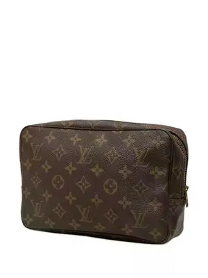 LOUIS VUITTON 1983 Monogram Trousse Toilette 23 Clutch Bag - Brown