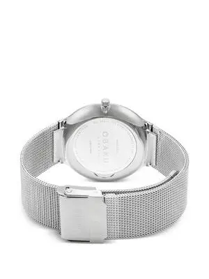 OBAKU Lille 32mm Watch With Crystal-embellished Bezel And Mesh Strap