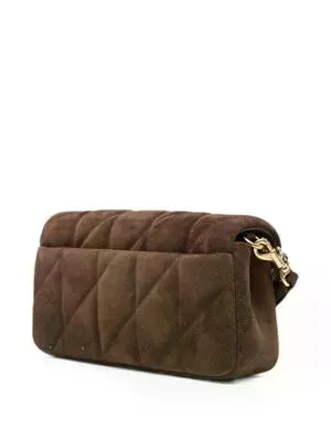 COACH Tabby Quilted Suede Shoulder Bag - Brown