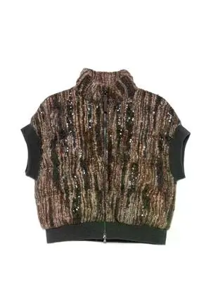 Brunello Cucinelli Sleeveless Embellished Gilet