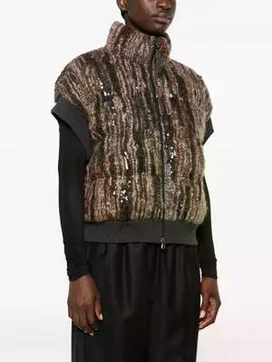 Brunello Cucinelli Sleeveless Embellished Gilet