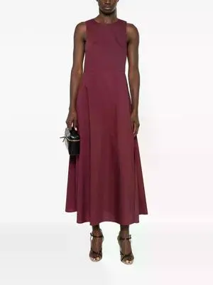 VICOLO Sleeveless Side-slit Midi Dress
