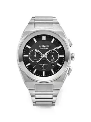 Citizens Of Humanity Eco-drive 43mm Watch - Black