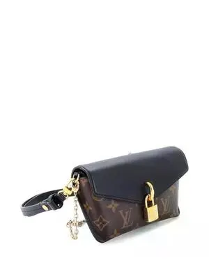 LOUIS VUITTON Monogram Canvas And Leather Padlock Strap Crossbody Bag