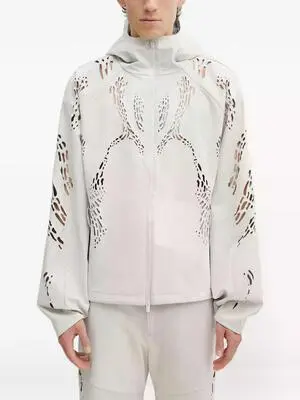 HELIOT EMIL Roan Cut-out Hooded Jacket - Grey