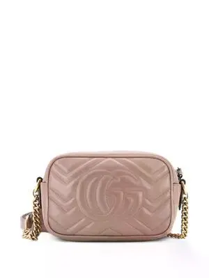 Gucci Gg Marmont Matelassé Leather Mini Shoulder Bag - Neutrals
