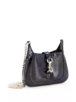 Gucci Jackie Notte Chain Patent Mini Hobo Bag