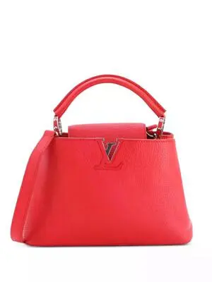 LOUIS VUITTON Capucines Bb Satchel Bag - Red
