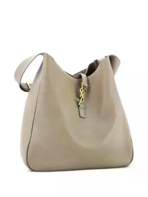 Saint Laurent Le 5 À 7 Supple Leather Large Hobo Bag - Neutrals