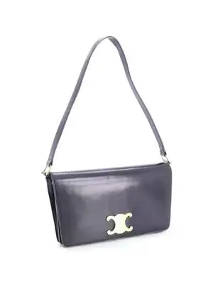 Celine Trapeze Triomphe Shoulder Bag In Smooth Calfskin