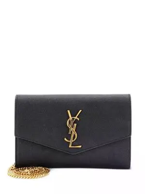 Saint Laurent Uptown Chain Wallet - Black