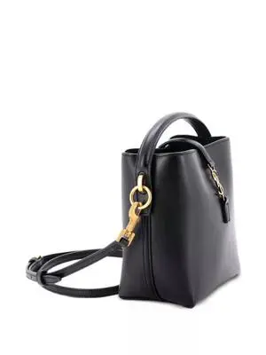 Saint Laurent Le 37 Leather Mini Bucket Bag - Black
