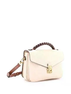 LOUIS VUITTON Braided Handle Pochette Métis Monogram Empreinte Leather Crossbody Bag