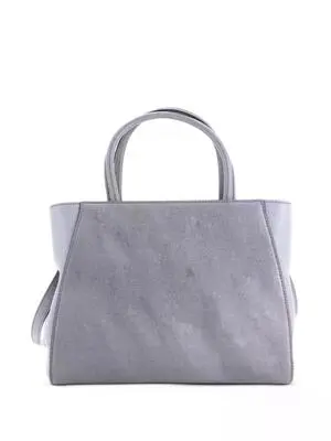 Fendi 2jours Leather Petite Satchel - Grey