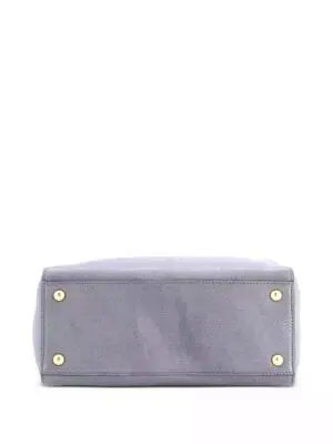 Fendi 2jours Leather Petite Satchel - Grey