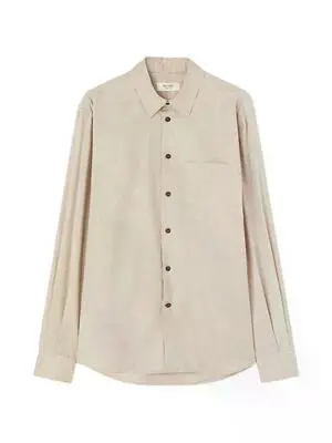 RETORI Brushed-effect Patch-pocket Shirt - Neutrals