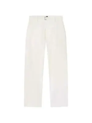 RETORI Belted Cotton-gabardine Trousers - Neutrals